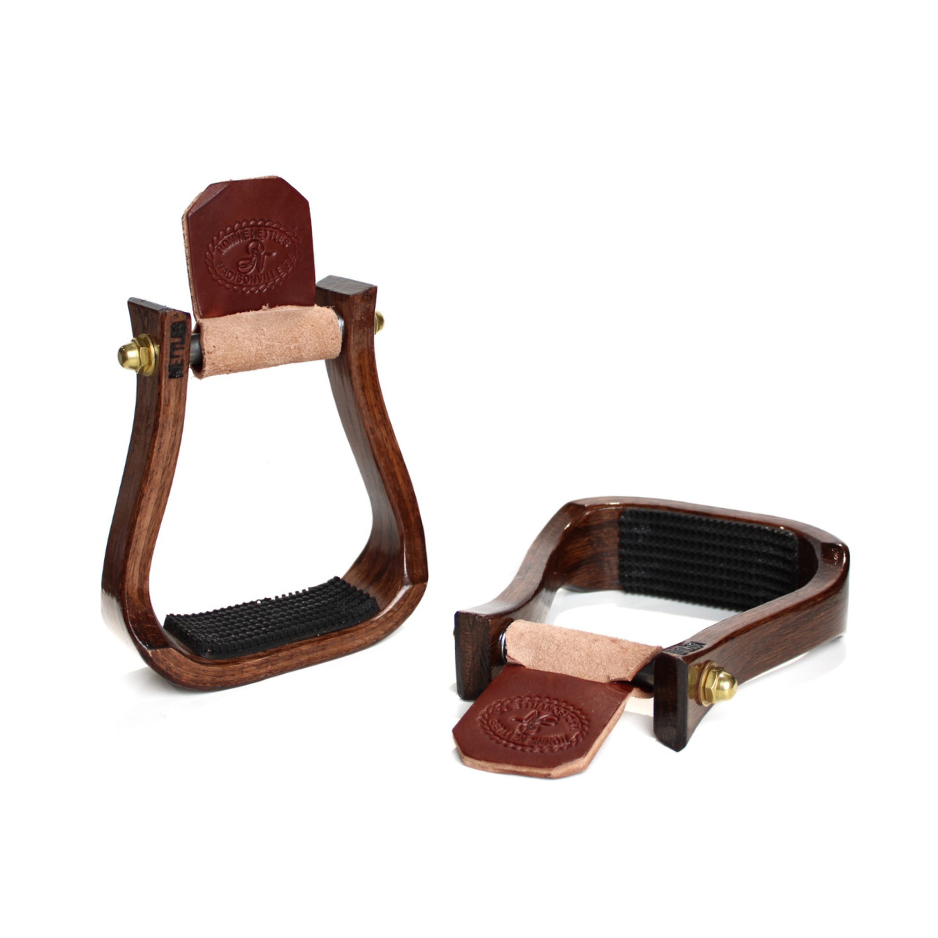 2" Wood Barrel Stirrups - Cherry – FG Pro Shop Inc.