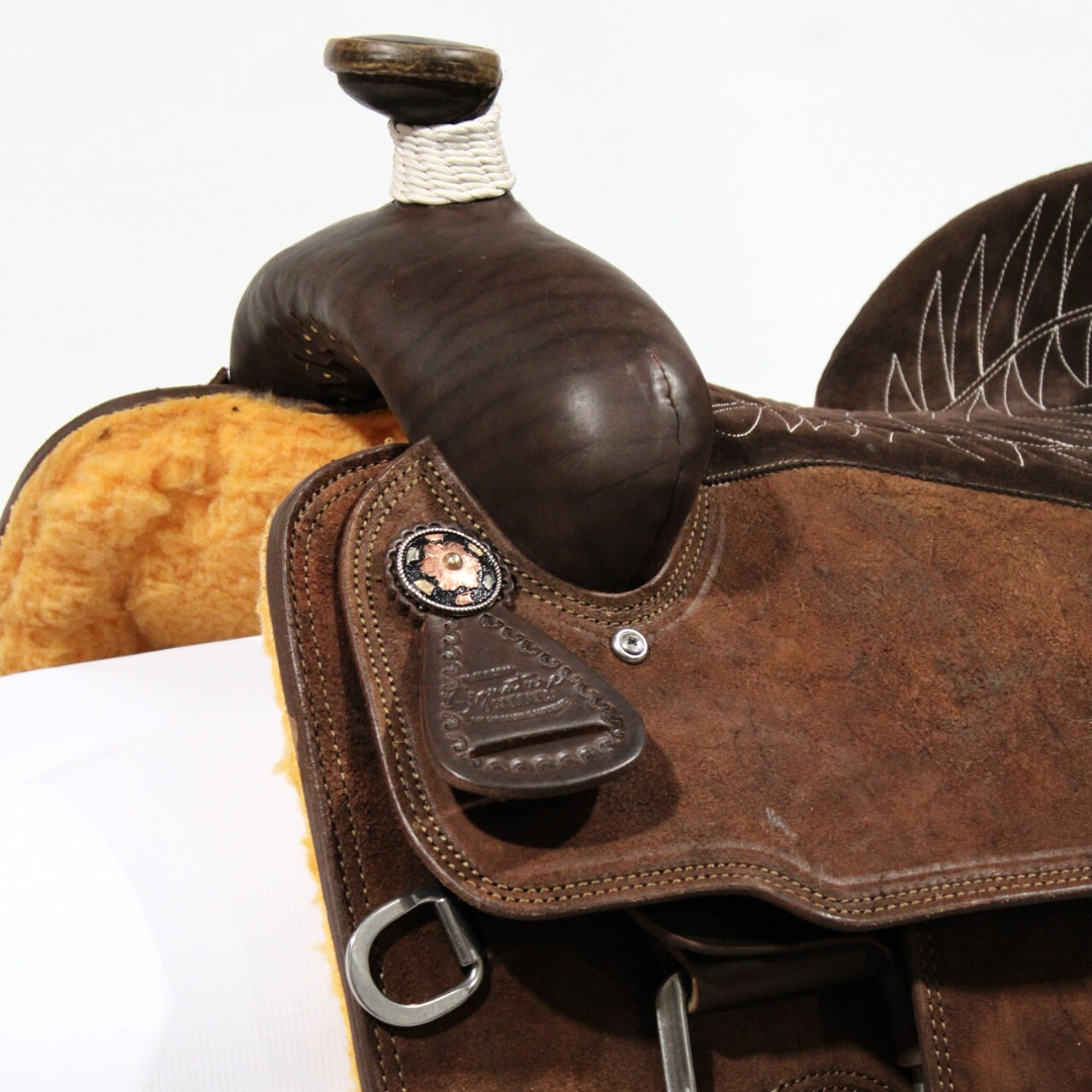 Calf Roping Saddle Dark Brown - 13.5" – FG Pro Shop Inc.